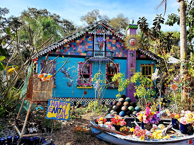 Bowling balls find their true calling in this kaleidoscopic wonderland. It's like a rainbow exploded&mdash;in the best way possible!