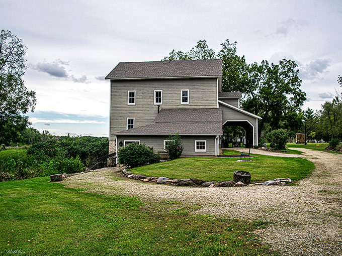 Grist for the mill and food for thought. Beckman Mill complex is a slice of 19th-century life, minus the cholera.