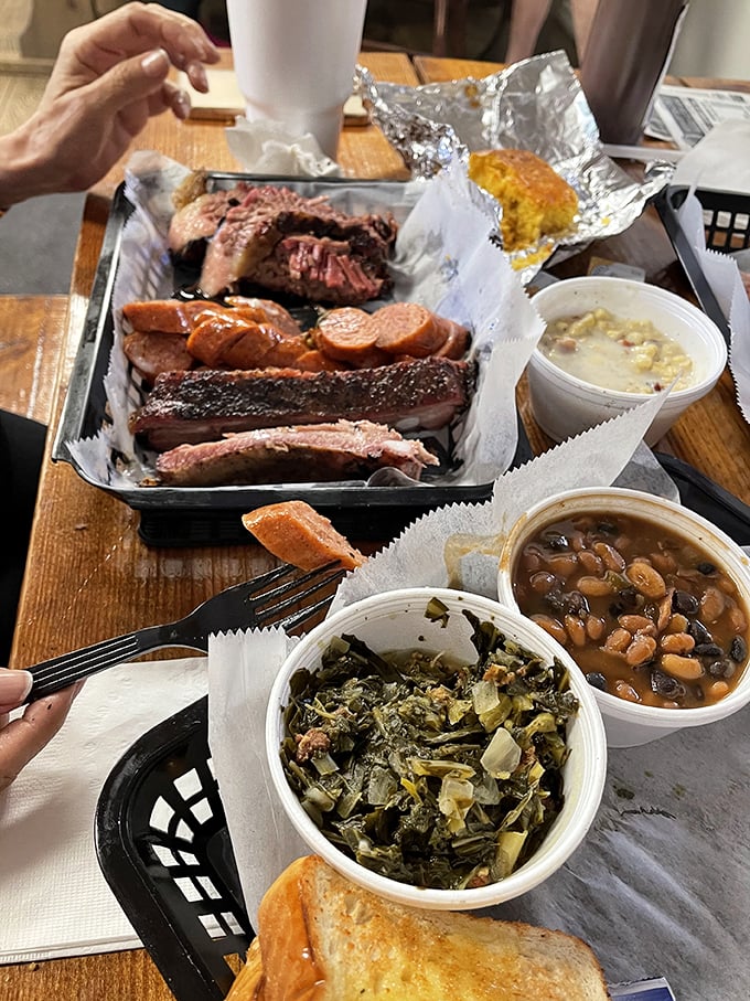 A feast fit for a king... or anyone with a hearty appetite and good taste. This spread is what BBQ dreams are made of.