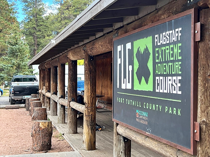 Adventure HQ, where dreams of flight come true. This rustic lodge is where gravity-defying quests begin and epic stories are born.