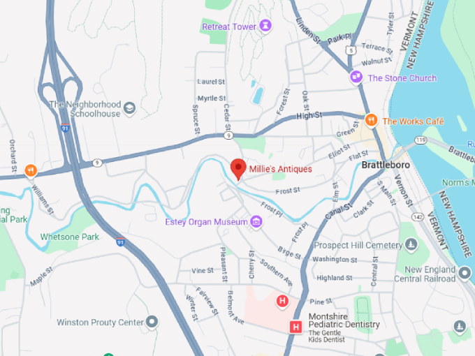 15 millie's antiques map