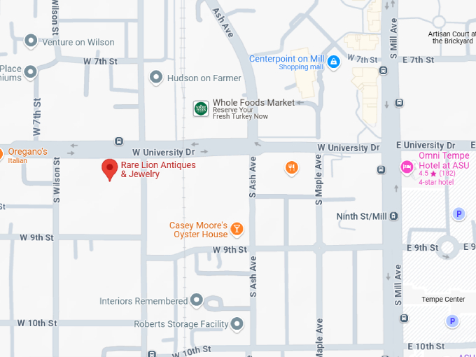 15 rare lion antiques & jewelry map