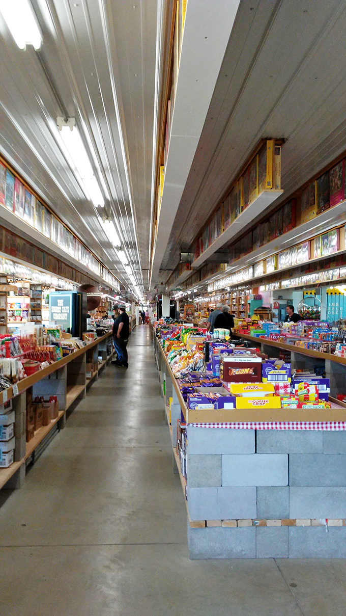 Endless aisles of temptation stretch as far as the eye can see. It's like the Library of Congress, but way more delicious.
