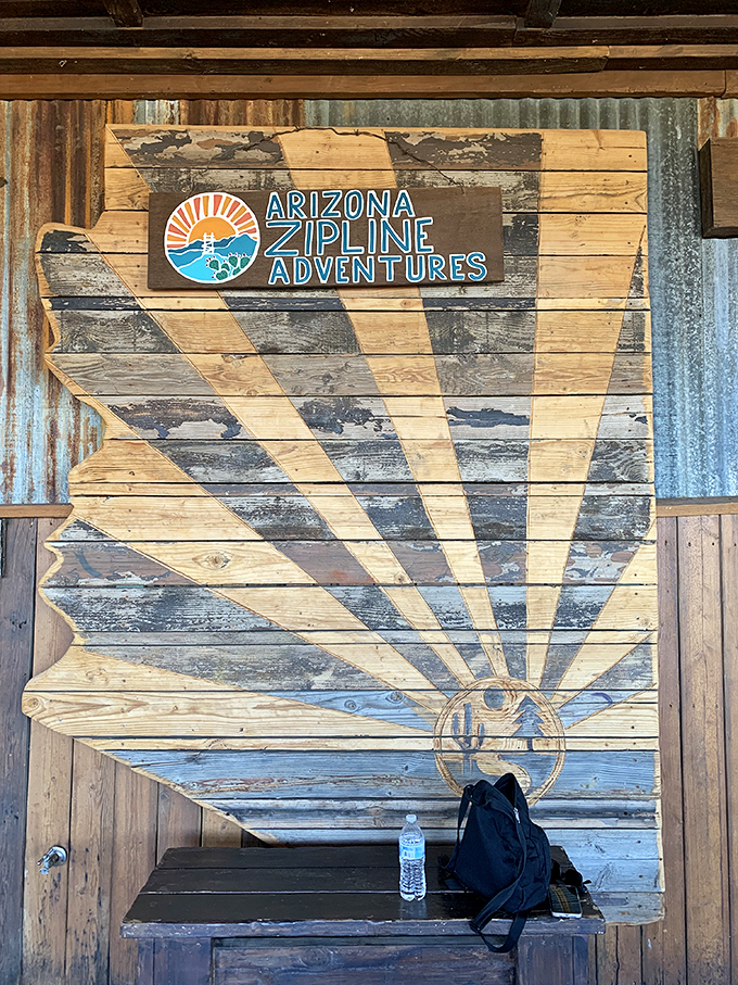 Your ticket to ride the Arizona skies! This sign isn't just welcoming you &ndash; it's daring you to embrace the adventure. Photo credit: A M