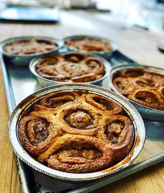 Cinnamon rolls so gooey, they should be classified as a controlled substance. Resistance is futile &ndash; just give in to the sweet spiral.