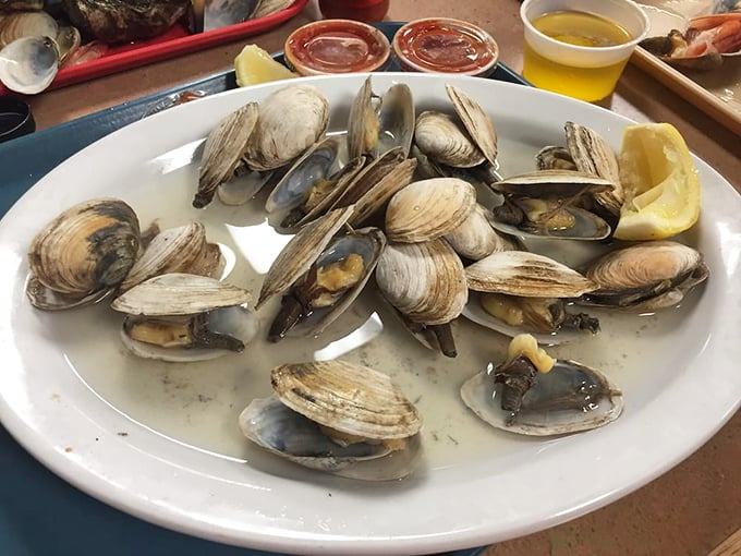 These steamed clams are having quite the pool party in their own broth &ndash; and you're invited!