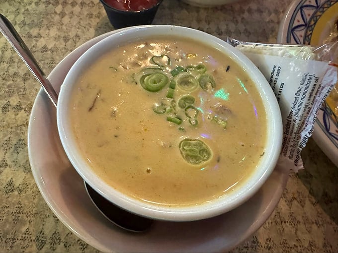 Soup-er delicious! This crawfish corn chowder is like a warm, creamy hug for your insides.