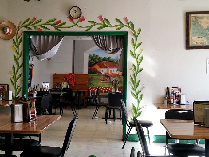 Step into a slice of Mexico! This charming dining area is like a mini-vacation for your senses, no passport required.