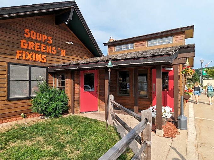 "Soups, Greens 'n Fixins" promises home-style comfort with a side of Upper Peninsula charm and hospitality.