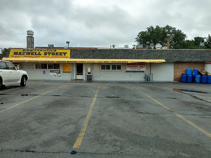 A humble storefront that's seen countless satisfied customers drive away with full bellies and happy hearts.