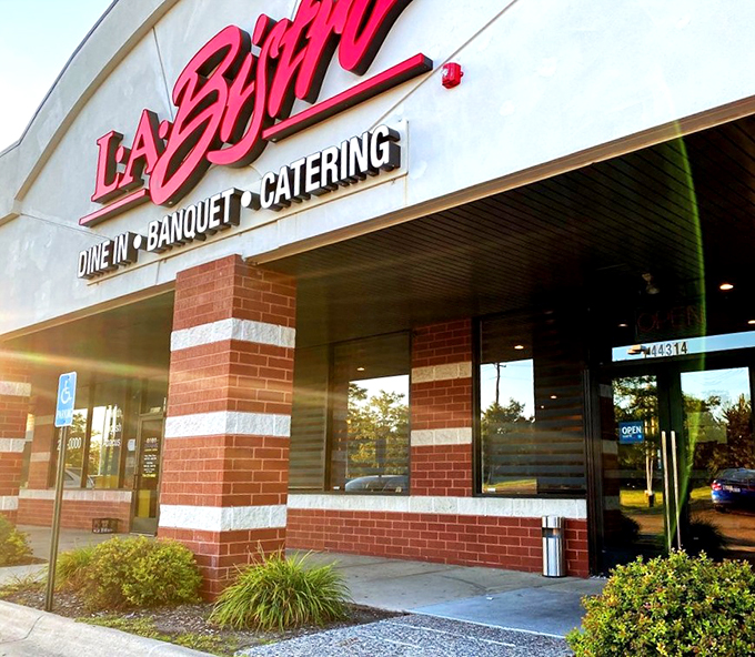 The sunset view of L.A. Bistro reminds us that good food, like good lighting, can make any evening special.