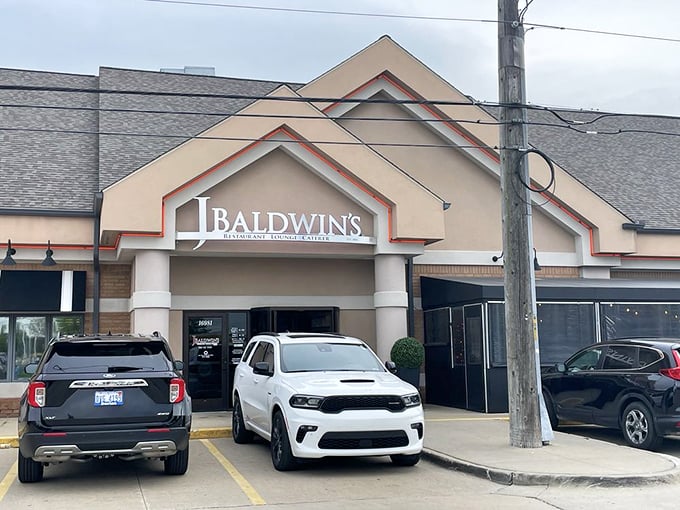 J.Baldwin's classic exterior design proves that sometimes the best restaurants don't need flashy signs - they just need to deliver on promises.