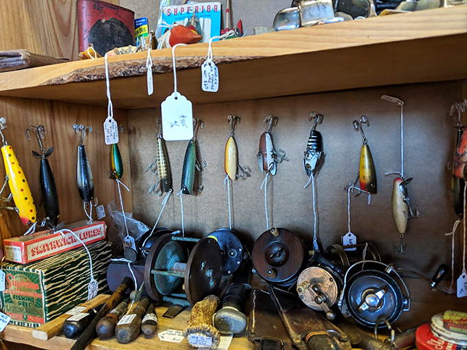 From vintage lures to well-worn reels, these fishing treasures could tell tales of "the one that got away" from generations past.