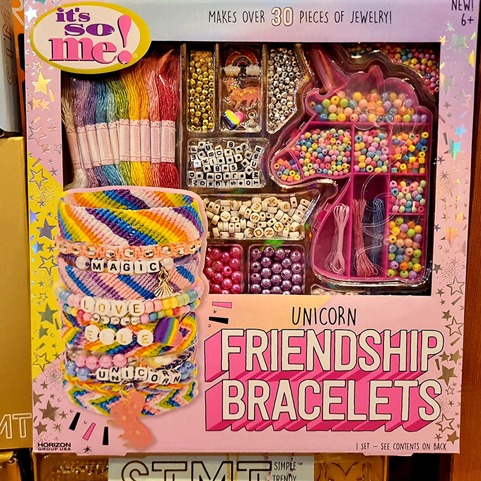 Friendship bracelets: the original social network. This kit has everything you need to weave bonds stronger than Wi-Fi connections.