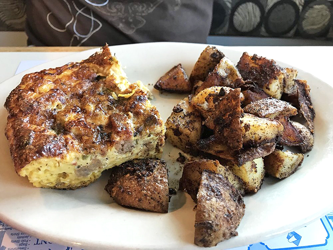 Eggs-cellent choice! This frittata is packed with more goodies than Santa's sleigh on Christmas Eve.