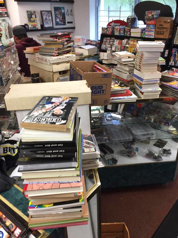 A bibliophile's dream or a librarian's nightmare? Either way, this treasure trove of graphic novels is a page-turner.