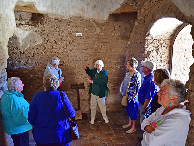 Class is in session! This tour guide's got more historical nuggets than a prospector's pan. Time to fill those brain banks!
