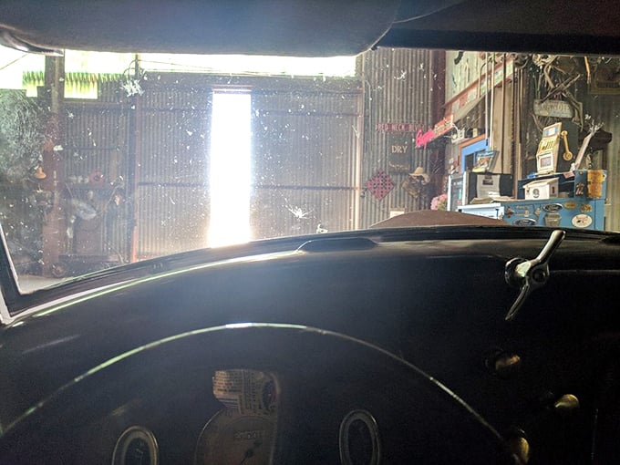 Climb in and let your imagination run wild! This pint-sized driver's seat offers a unique perspective on the golden age of American automobiles.