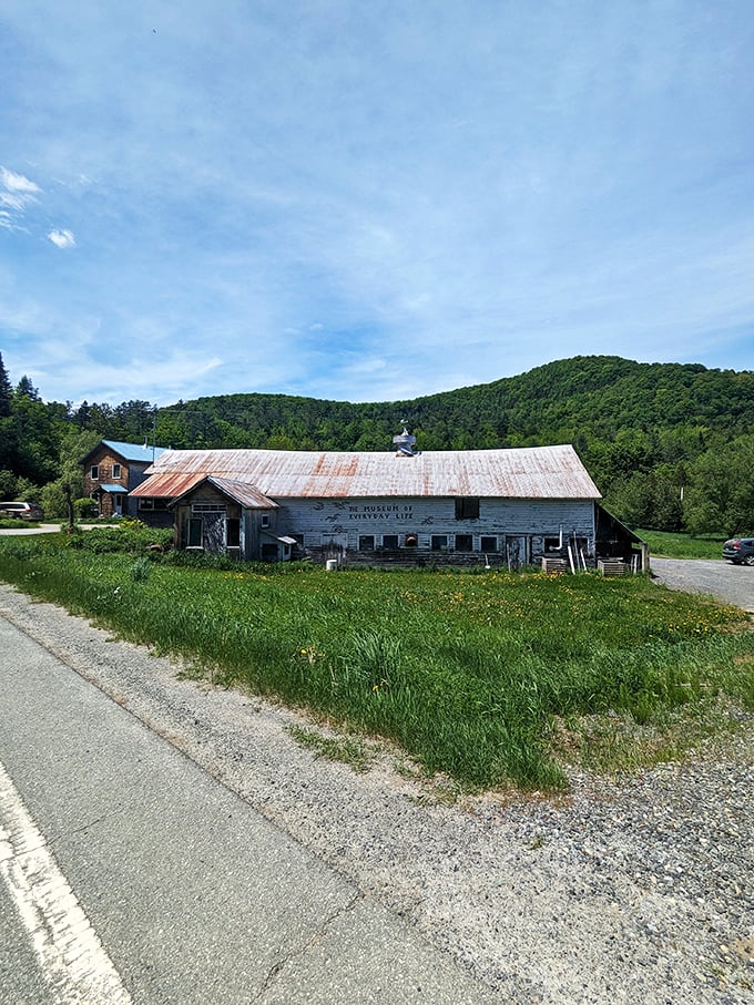 Picture-perfect Vermont meets delightfully odd museum. It's like Norman Rockwell and Salvador Dal&iacute; had a barn-raising party!