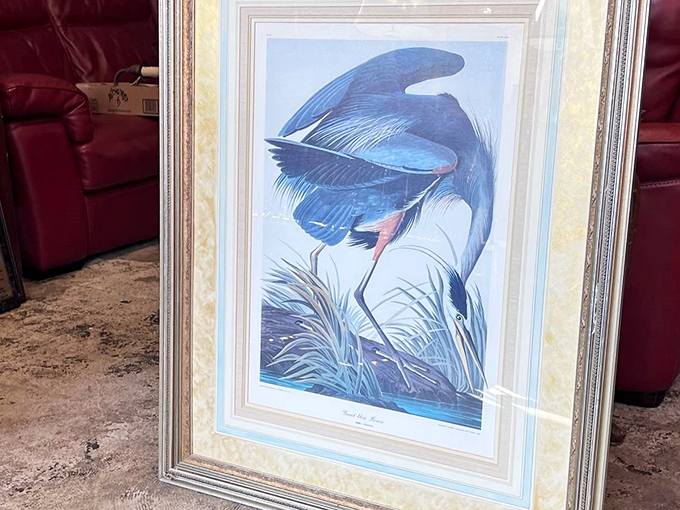 Flock to this masterpiece! This elegant heron print would make even Audubon do a double-take. It's giving major bird-watching goals!