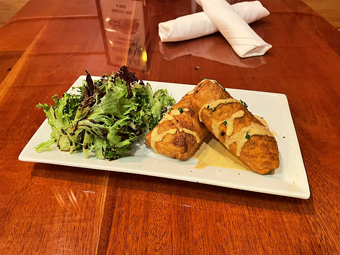 East meets East Coast in these clever rolls - all the joy of a Philly cheesesteak in crispy bite-sized form.