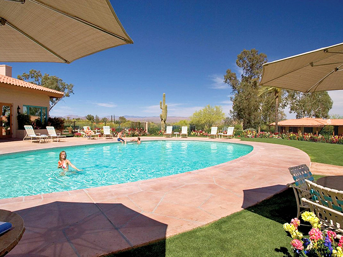 Who needs a mirage when you've got this poolside paradise? It's like someone dropped a slice of Beverly Hills right in the heart of cowboy country.