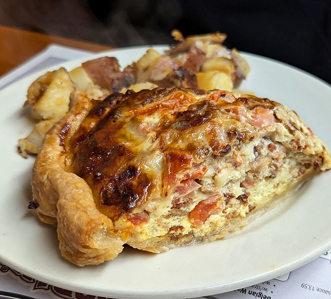 A quiche that's living proof that breakfast doesn't always need to be sweet to be spectacular.