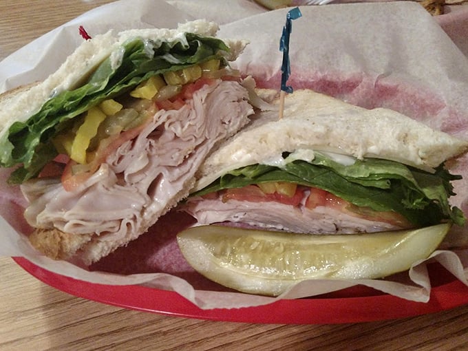 Stacked higher than your weekend plans, this turkey sandwich proves that good things come in layers.