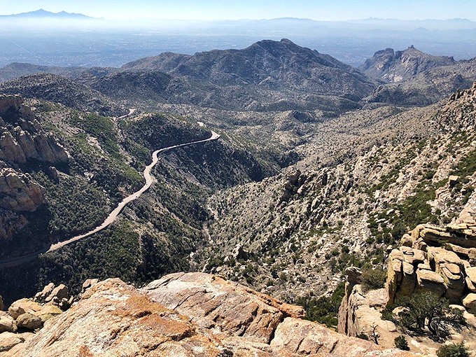 A serpentine road threads through nature's tapestry, proving the journey really is as spectacular as the destination.