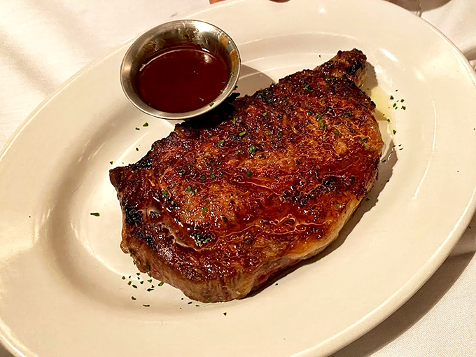 Some steaks tell a story - this one's a bestseller, with a perfectly charred crust as its opening chapter. Photo credit: Matthew Coggins