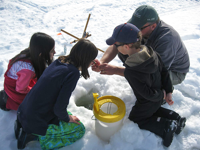 Who says fishing is just a summer sport? In Gardiner, winter angling is a family affair. Just don't forget the hot cocoa!