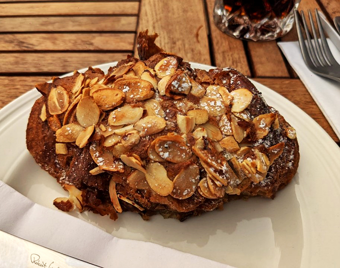 Flaky, nutty, and utterly irresistible: This almond croissant is what breakfast dreams are made of&mdash;if dreams were edible.