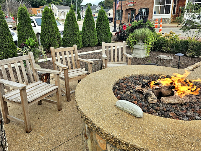 S'more than just a fire pit. This cozy outdoor nook is perfect for warming up, winding down, and pretending you're at summer camp (but with better food).