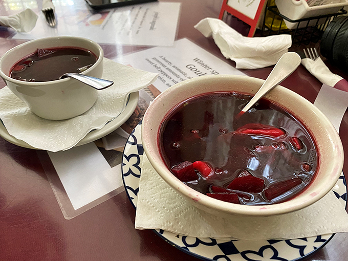 Borscht so good, it'll have you Russian back for seconds. This ruby-red soup is a flavor revolution in every spoonful. Photo credit: Krzy Siek