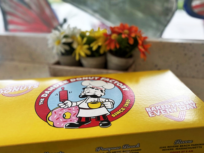 A treasure chest of doughy delights! This box is like Pandora's box, but instead of unleashing evil, it releases pure, unadulterated joy.