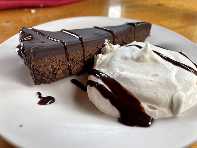 Chocolate nirvana alert! This torte is so rich, it probably has its own offshore bank account.