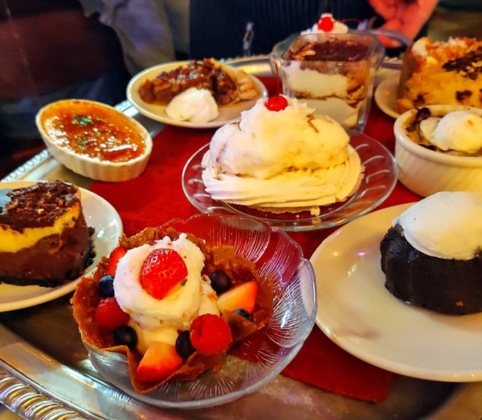 Dessert or art exhibition? These sweet treats are so pretty, it almost seems a shame to eat them. Almost.