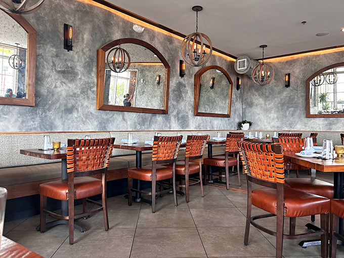 Rustic chic meets culinary cool! The dining area's warm ambiance sets the perfect stage for your gastronomic adventure. Photo credit: neryana padron