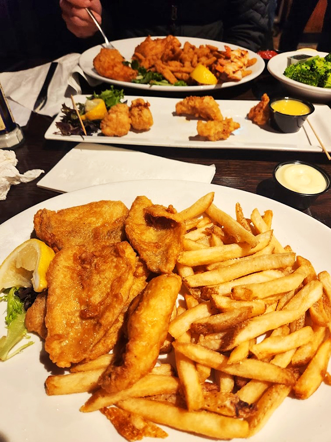 The holy grail of fish and chips! Golden, crispy, and more satisfying than finding the last curly fry in the bag. It's a religious experience for your taste buds!