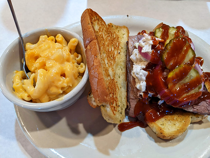 Mac and cheese that'll make you weak in the knees! This creamy dream is comfort food's answer to a warm hug.
