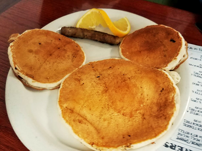 Stack 'em high and watch 'em fly! These fluffy discs of joy are just begging for a river of syrup and a pat of butter.