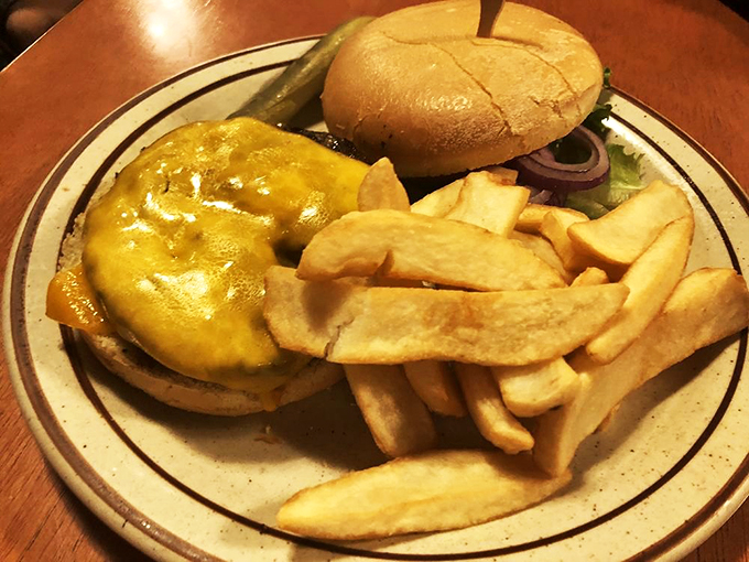 Hold onto your hats, folks! This ranch burger's stacked higher than a cowboy's tall tale. A flavor explosion that'll have you saying "Yeehaw!"