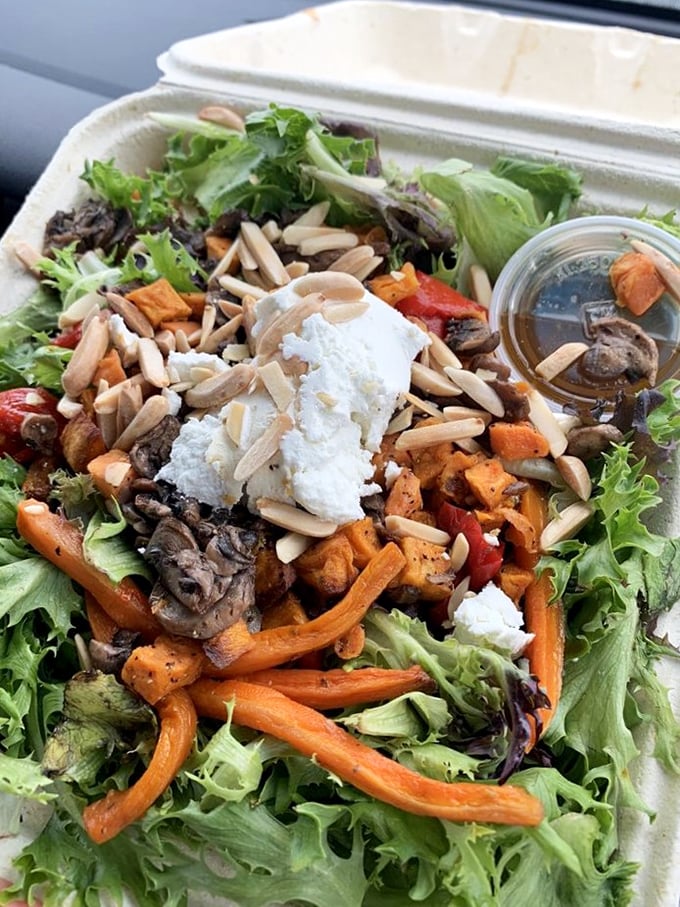 Who says salads can't be exciting? This colorful creation is like a party in a to-go container, minus the awkward small talk.