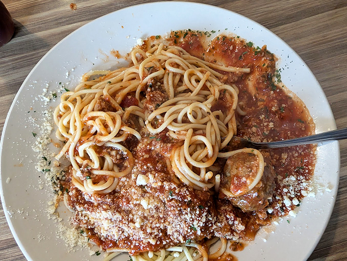 Twirl your fork into happiness! This spaghetti and meatballs dish is so authentically delicious, it might just make your Italian grandmother jealous.