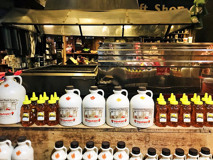 Liquid gold in the making! These maple syrup bottles are filled with the essence of Vermont – sweet, pure, and utterly irresistible.
