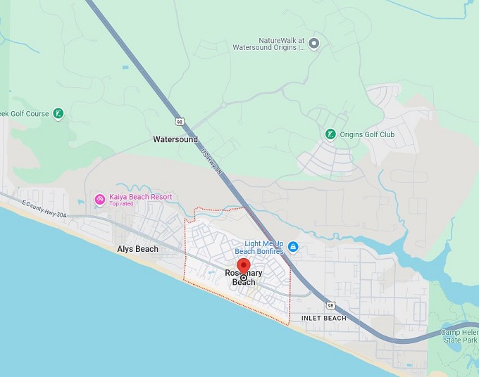 16 . rosemary beach map