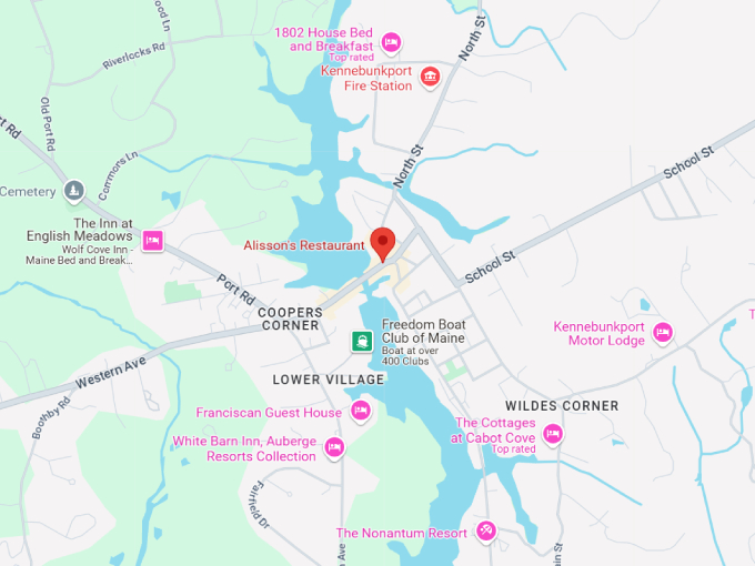 16 alisson's restaurant map