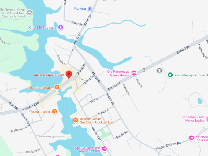 16 alisson's restaurant map