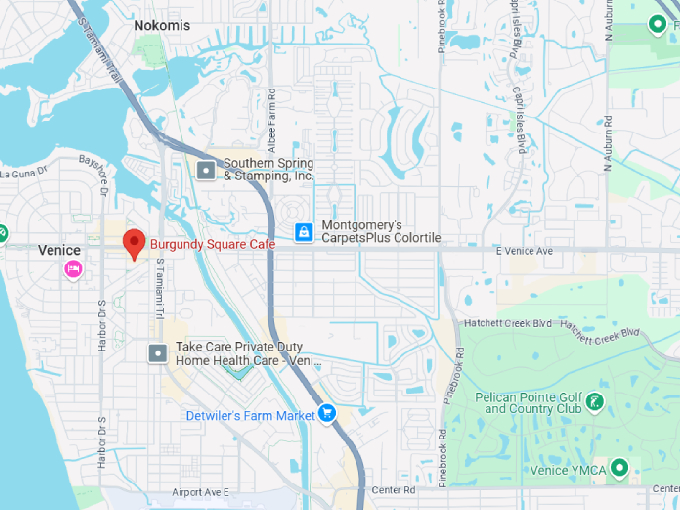 16 burgundy square cafe map