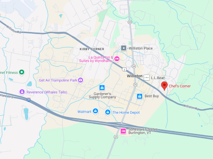 16 chef's corner map